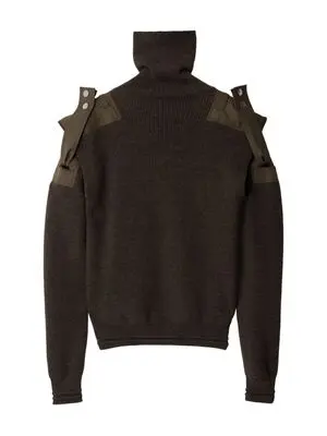 Burberry Detachable-sleeve Wool Jumper