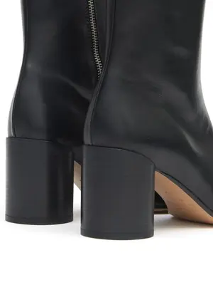 MAISON MARGIELA Leather Ankle Boots - Black