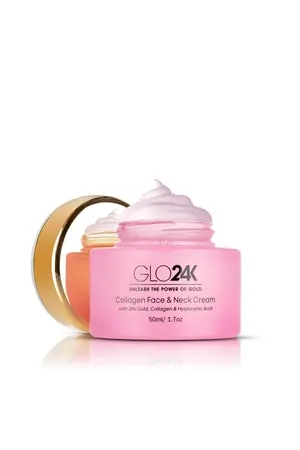 GLO24K Collagen Face &amp Neck Cream - Gold