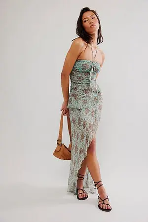 Bec & Bridge Twiggy Frill Maxi Dress - Juniper Floral | Editorialist