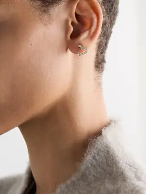SYDNEY EVAN Small Heart 14-karat Diamond Stud Earrings