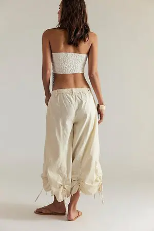 Free People We The Free Lily Fields Cinch Jeans - Blanco