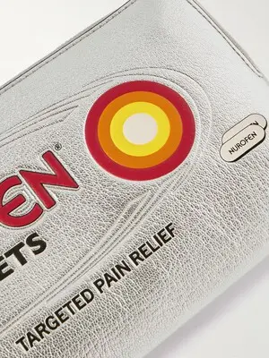 ANYA HINDMARCH Nurofen Textured-leather Clutch