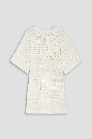 Stella McCartney Crocheted Cotton Mini Dress - Ivory