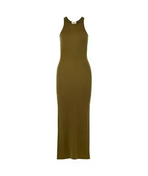 Khaite Khaite Jaime Cashmere Maxi Dress - Army Green