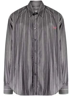 Martine Rose Woven Pulled Neck Shirt White