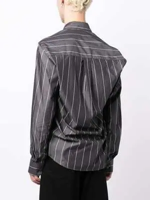 Martine Rose Woven Pulled Neck Shirt White