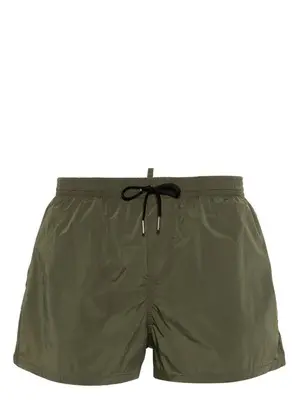 Dsquared2 Elasticated-waistband Swim Shorts - Green