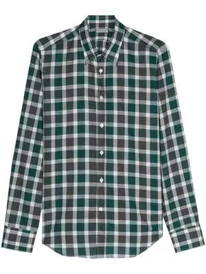 Canali Check-pattern Cotton Shirt