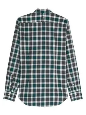 Canali Check-pattern Cotton Shirt