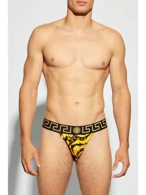 Versace Barocco Print Stretch Cotton Jockstraps