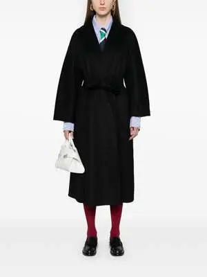 Max Mara Ludmilla Icon Belted Coat - Black