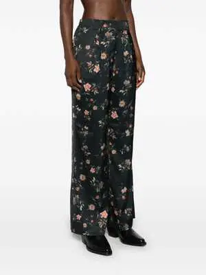 ALLSAINTS Floral-print Satin Trousers