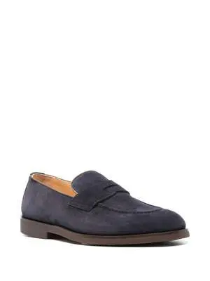 Brunello Cucinelli Penny-slot Suede Loafers - Blue