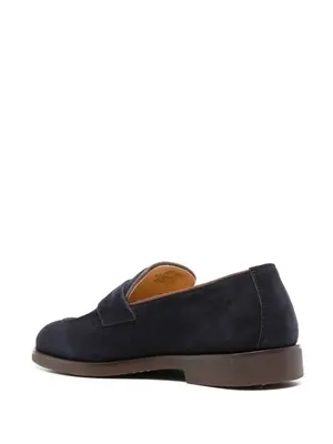 Brunello Cucinelli Penny-slot Suede Loafers - Blue
