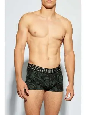 Versace Barocco-print Greca-border Boxers