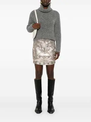 ALLSAINTS Jamilia Sequin-embellished Mini Skirt