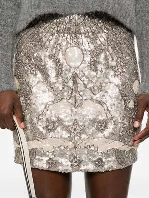 ALLSAINTS Jamilia Sequin-embellished Mini Skirt