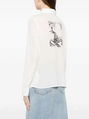 AGNÈS B. Graphic-print Cotton Shirt