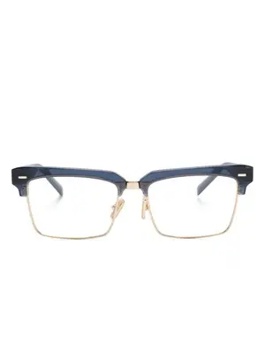 Miu Miu Rectangle Frame Glasses - Blue