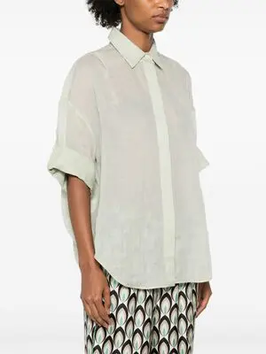 Lorena Antoniazzi Adjustable-sleeves Ramie Shirt