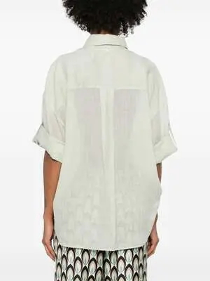 Lorena Antoniazzi Adjustable-sleeves Ramie Shirt