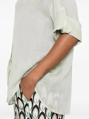 Lorena Antoniazzi Adjustable-sleeves Ramie Shirt