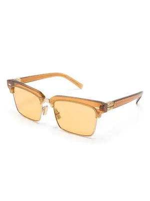 Miu Miu Mu10zs Rectangle-frame Sunglasses
