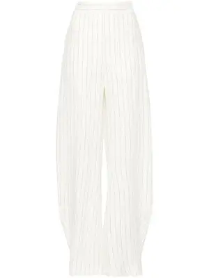 ALESSANDRO VIGILANTE Pinstriped Palazzo Trousers