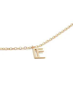 Monica Vinader 14kt Yellow Initial E Necklace