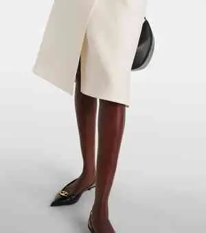 Valentino Garavani Crepe Couture Midi Skirt - White