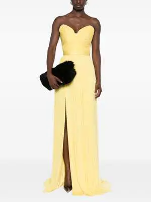 CRISTALLINI Pandora Pleated Silk Dress