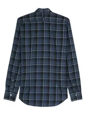 Canali Check-pattern Cotton Shirt