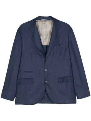 Brunello Cucinelli Single-breasted Linen Blend Blazer