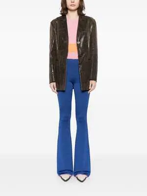 Bally Patterned Jacquard Flared Trousers