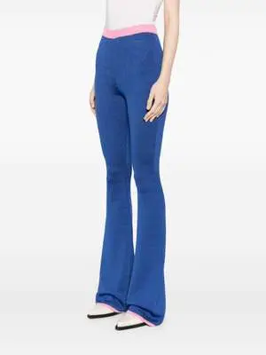 Bally Patterned Jacquard Flared Trousers