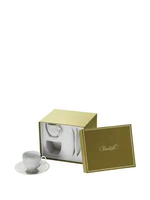 Christofle Malmaison Impériale Coffee Cup And Saucers