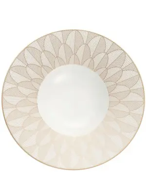 Christofle Large Malmaison Impériale Rim Plate - White