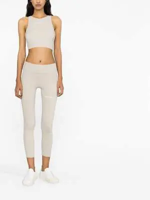 Palm Angels Logo-print Cropped Tank Top