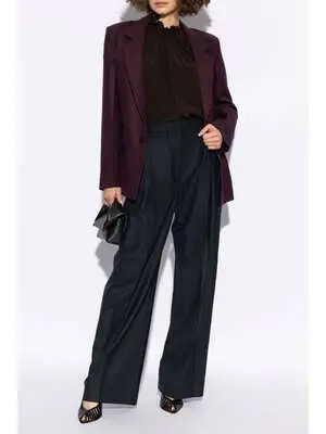 Victoria Beckham Draped Silk Blouse