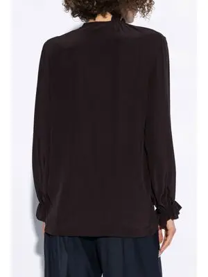 Victoria Beckham Draped Silk Blouse