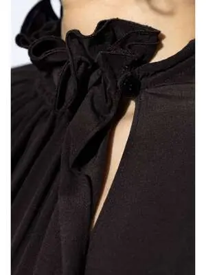 Victoria Beckham Draped Silk Blouse