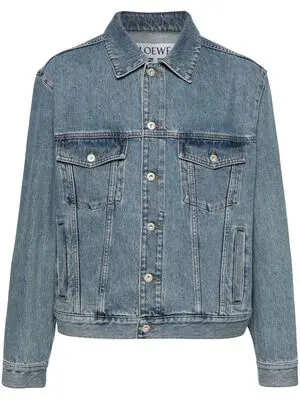Loewe Anagram Denim Jacket - Blue