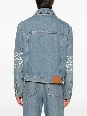 Loewe Anagram Denim Jacket - Blue
