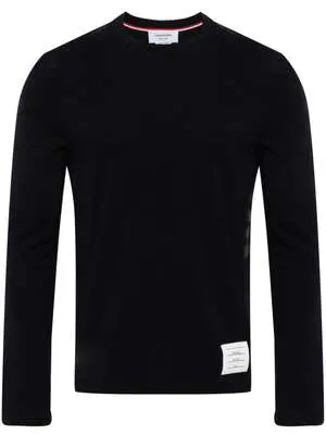 Thom Browne 4-bar Stripe Intarsia-knit Jumper - Blue