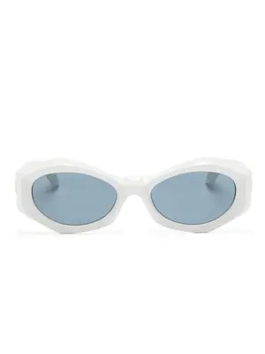 Versace Oval-frame Sunglasses - White