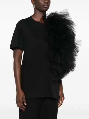 Alchemy Fashions X Lia Aram Ruffled T-shirt - Black