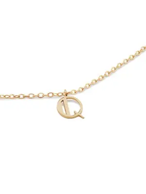 Monica Vinader 14kt Yellow Initial Q Necklace - Gold