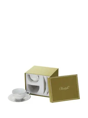 Christofle Malmaison Impériale Tea Cup And Saucers