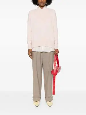JIL SANDER Crew-neck Cashmere Jumper - Pink